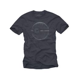 Makaya Shirt 'Dot Star' Herren Gr&ouml;&szlig;e 5XL basaltgrau