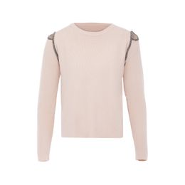 NAEMI Pullover Damen Gr&ouml;&szlig;e XS/S silbergrau / ros&eacute;