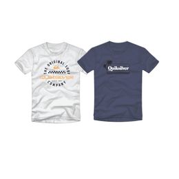 Quiksilver T-Shirt Herren Gr&ouml;&szlig;e L blau / wei&szlig;