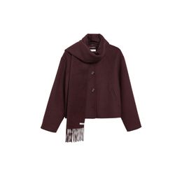 comma, COMMA Set: Jacke und Schal Damen Gr&ouml;&szlig;e L bordeaux Sommerjacke