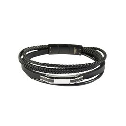 Akzent Armband 'Mario, langlebig' Herren Gr&ouml;&szlig;e 19 cm schwarz