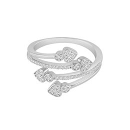 Diamant Exquis Ring Damen Gr&ouml;&szlig;e 54 silber