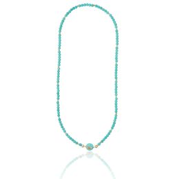 The Gem Stories Jewelry Kette 'Turquoise Leaf &Epsilon;lement Necklace' Damen Gr&ouml;&szlig;e 60 cm t&uuml;rkis