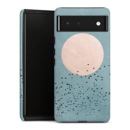 Google Pixel 6 Handy Panzer Handyh&uuml;lle robuste Outdoor H&uuml;lle Schutzh&uuml;lle matt Sun Art Bird Tough Case