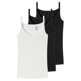 Schiesser Unterhemd 'Personal Fit' Damen Gr&ouml;&szlig;e XXL schwarzmeliert