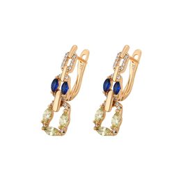 Gaya Ohrringe Damen Gr&ouml;&szlig;e One Size dunkelblau / gold / pastellgr&uuml;n