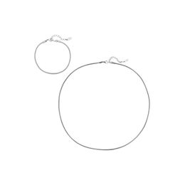 Hey Happiness Schmuckset 'Edge Snake' Herren Gr&ouml;&szlig;e One Size silber