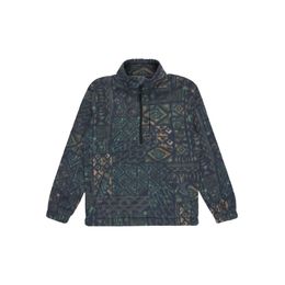 Billabong Fleece Jacket male size S Light blue / Light yellow / Petrol