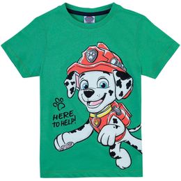 PAW PATROL Shirt Jungen Gr&ouml;&szlig;e 128 gr&uuml;n / mischfarben