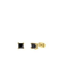 Lucardi Ohrring Herren Gr&ouml;&szlig;e XS/XXL gold / schwarz