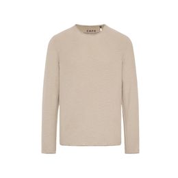 CMPD Pullover Linksstrick mit Rollkanten Herren Gr&ouml;&szlig;e XXL beige