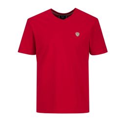 19V69 Italia T-Shirt 'Toni' Herren Gr&ouml;&szlig;e XXL beige / blutrot / schwarz