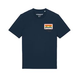 Watapparel Shirt 'Rainbow Cassette' Herren Gr&ouml;&szlig;e 4XL dunkelblau / mischfarben