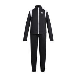 Under Armour Trainingsanzug Jungen Gr&ouml;&szlig;e 158/170 schwarz / wei&szlig;