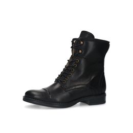 Manfield Schn&uuml;rstiefel Damen Gr&ouml;&szlig;e 41 schwarz