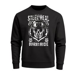 Neverless Sweatshirt 'Steel is Real' Herren Gr&ouml;&szlig;e L schwarz
