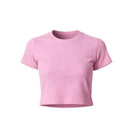 GORG Shirt 'Geripptes Cropped T-Shirt' Damen Gr&ouml;&szlig;e XL cyclam