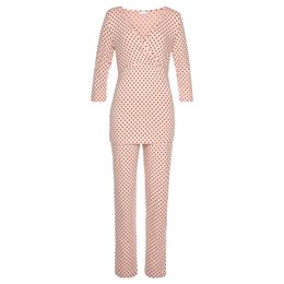 Lascana Umstand Pyjama Damen Gr&ouml;&szlig;e XS nude / schwarz Sommerkleid