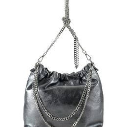 Collezione Alessandro Umh&auml;ngetasche 'Chicca' Damen Gr&ouml;&szlig;e One Size silber