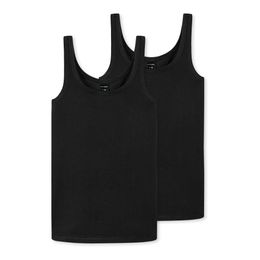 Schiesser Undershirt girl size 164 Black