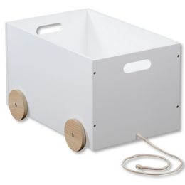Kesper Spielzeugwagen mit Rollen wei&szlig;, FSC