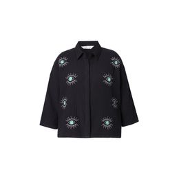 Angel of Style Bluse Damen Gr&ouml;&szlig;e XXL mint / schwarz / wei&szlig;