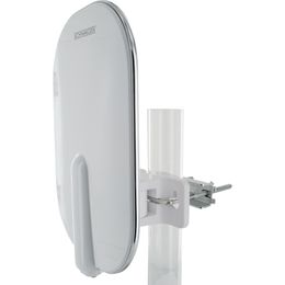 Schwaiger DVB-T2/T-Au&szlig;enantenne wei&szlig; 24,5 x 15,5 x 9 cm, mit Mastaufh&auml;ngung