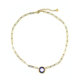 Sergio Engel Kette 'Cosmic Kette 04 Vergoldete Edelstahlkette mit Cosmic-Kristall-Anh&auml;nger' Damen Gr&ouml;&szlig;e 37/ 41 mandarine
