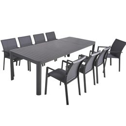 Garden Pleasure Gartenm&ouml;belset 'Amira' f&uuml;r 8 Personen Aluminium