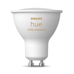 PHILIPS Hue LED-Leuchtmittel 'Hue White Ambiance' dimmbar Reflektor klar GU10 400 lm warmwei&szlig; bis tageslichtwei&szlig;