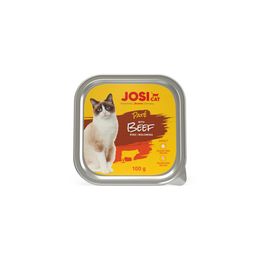 JosiCat Katzenfutter Pate mit Rind 100 g