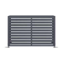 WESTMANN Verkleidung W&auml;rmepumpe 'Boxa M' Stahl anthrazit 140 x 53 x 97 cm
