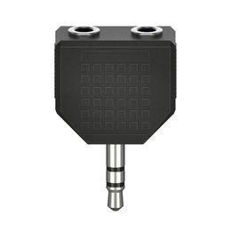 Hama Audio-Adapter Stereo 3,5 mm Klinkenstecker mit 2 x 3,5 mm Klinkenkupplung