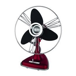 toom Tischventilator 'Vintage' rot &Oslash; 30 cm