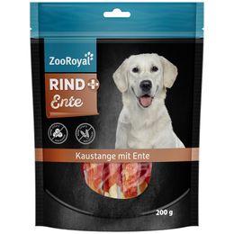 ZooRoyal Hundetrockenfutter 'Rind+ Kaustange mit Ente' 200 g