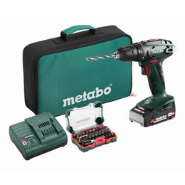 Metabo Akku-Bohrschrauber-Set 'BS 18' 18 V mit Akku und Ladeger&auml;t