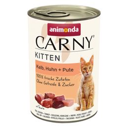animonda Katzenfutter 'Carny' Kitten Kalb, Huhn, Pute 400 g