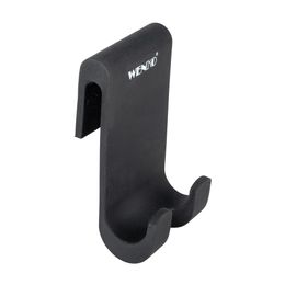 Wenko Doppel-Duschhaken 'Verna Duo' schwarz Silikon 5 x 9,5 x 4,5 cm