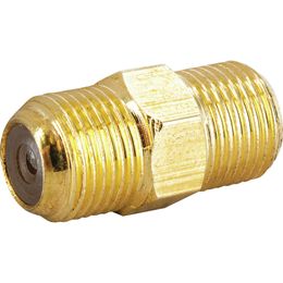Schwaiger F-Verbinder goldfarben