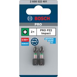 Bosch Schrauberbit 'Pro Pozidriv Impact' PZ2, 25 mm 2-teilig