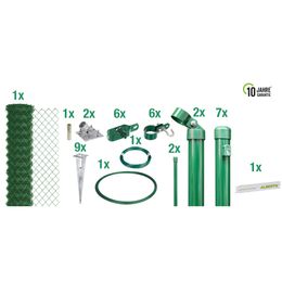 Alberts Maschendrahtgeflecht-Set gr&uuml;n &Oslash; 2,8 mm 175 x 1500 cm