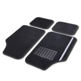 Cartrend Automatten-Set 'Rallye' schwarz 4-teilig