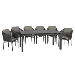 Acamp Gartenm&ouml;belset 'Manhattan' f&uuml;r 6 Personen Aluminium