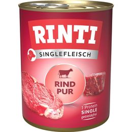 Rinti Hundefutter 'Singlefleisch' Rind Pur 800 g