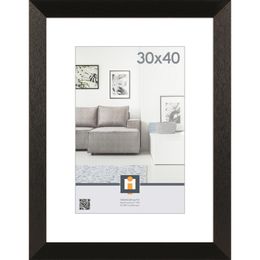 Intertrading Bilderrahmen 'Braga' Holz schwarz 30 x 40 cm