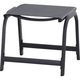 siena GARDEN Gartenhocker 'Tesoro' stapelbar Aluminium grau 51 x 44 x 46 cm