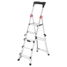 Hailo Teleskop-Stehleiter 'TL 100' Aluminium 3-5 Stufen