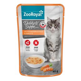 ZooRoyal Katzennassfutter 'Delikate Suppe H&uuml;hnerbrustfilet und Karotte' 40 g