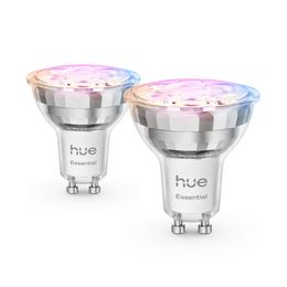 Philips LED-Leuchtmittelset 'Hue Essential' dimmbar GU10 4,7 W 345 lm 2 St&uuml;ck