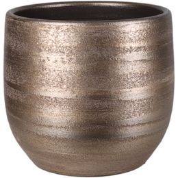&Uuml;bertopf 'Amora' Keramik champagner &Oslash; 16 x 14 cm